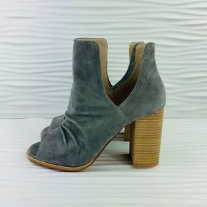 42 GOLD | Shoes | 42 Gold Leena Split Shaft Bootie Ash Suede Nib | Poshmark